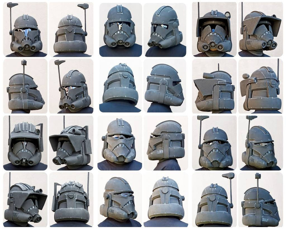 All TCW Clonetrooper Helmets Foam Templates – Stormtroop Templates